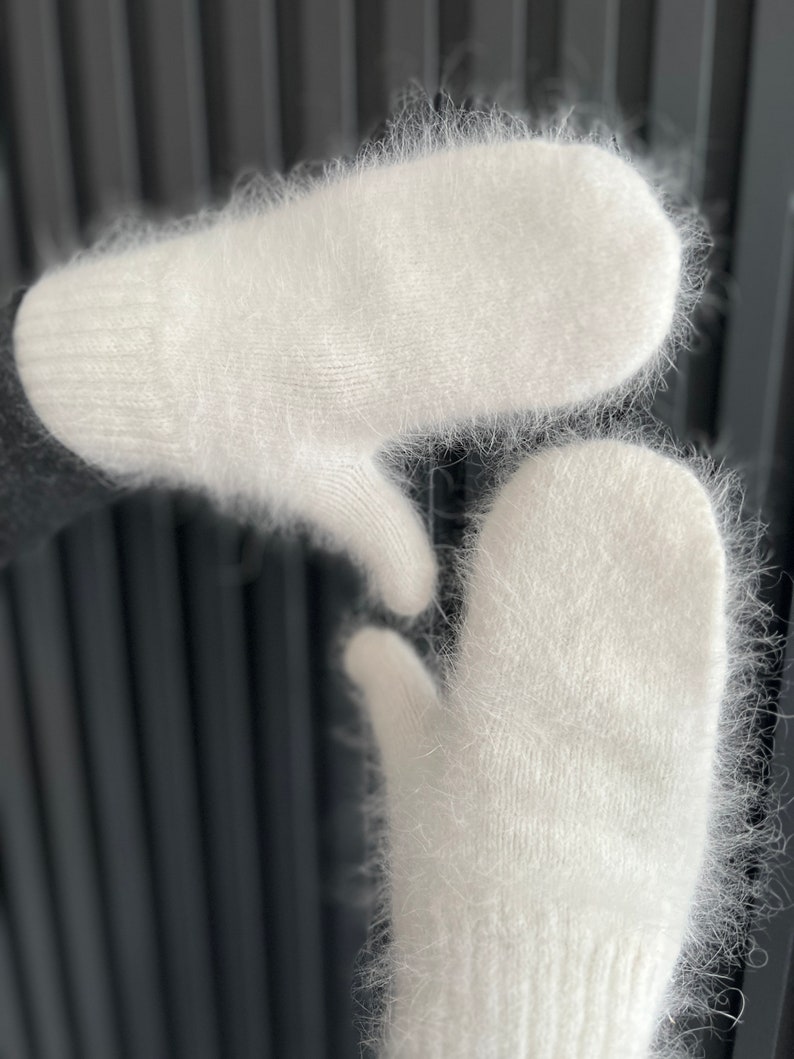 Soft Angora Mittens for Women - Warm Winter Handwear - Etsy