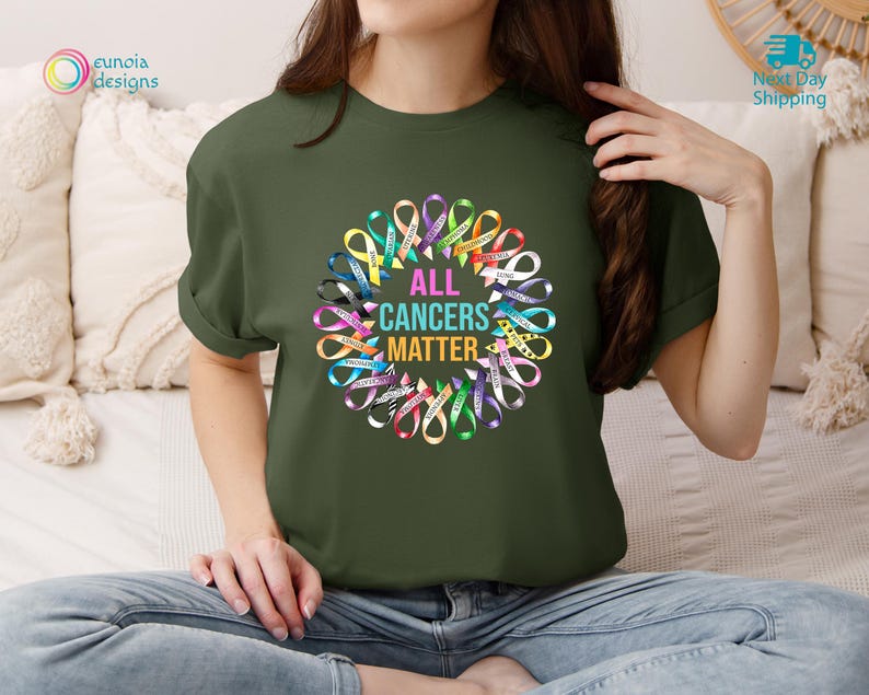 All Cancer Matters Awareness Ribbons Tshirt, Cancer Shirt, Cancer ...
