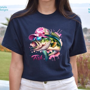 Reel Girls Fish Shirt, Largemouth Bass Hoodie, Women Fishing Sweatshirt ...