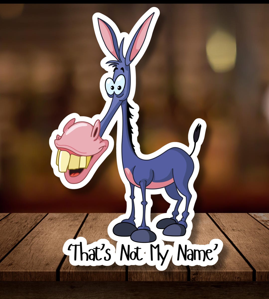 That is Not My Name Sticker, Sarcastic Sticker, Funny Animal Sticker ...