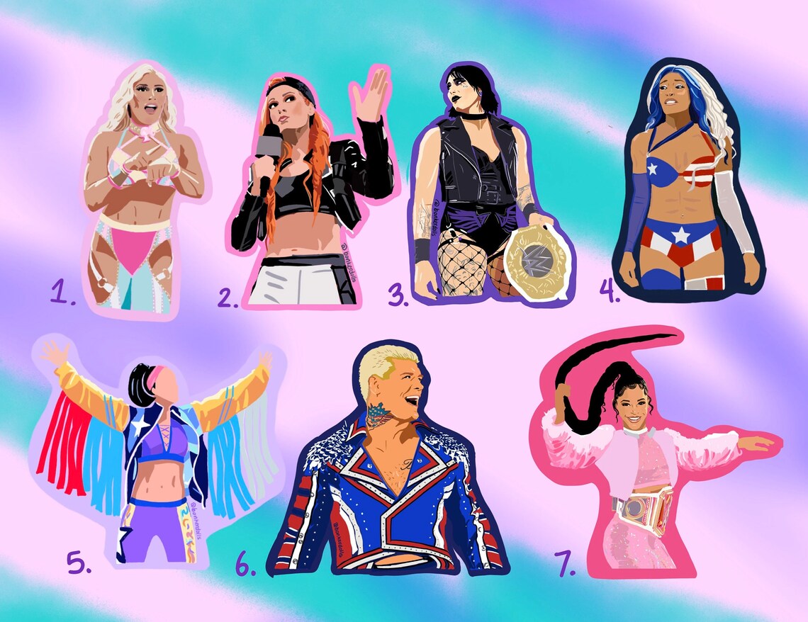 Rhea Ripley Mami Vinyl Sticker WWE Womens Wrestling - Etsy