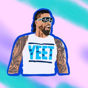 Jey Uso Vinyl Sticker WWE Wrestling Waterproof - Etsy