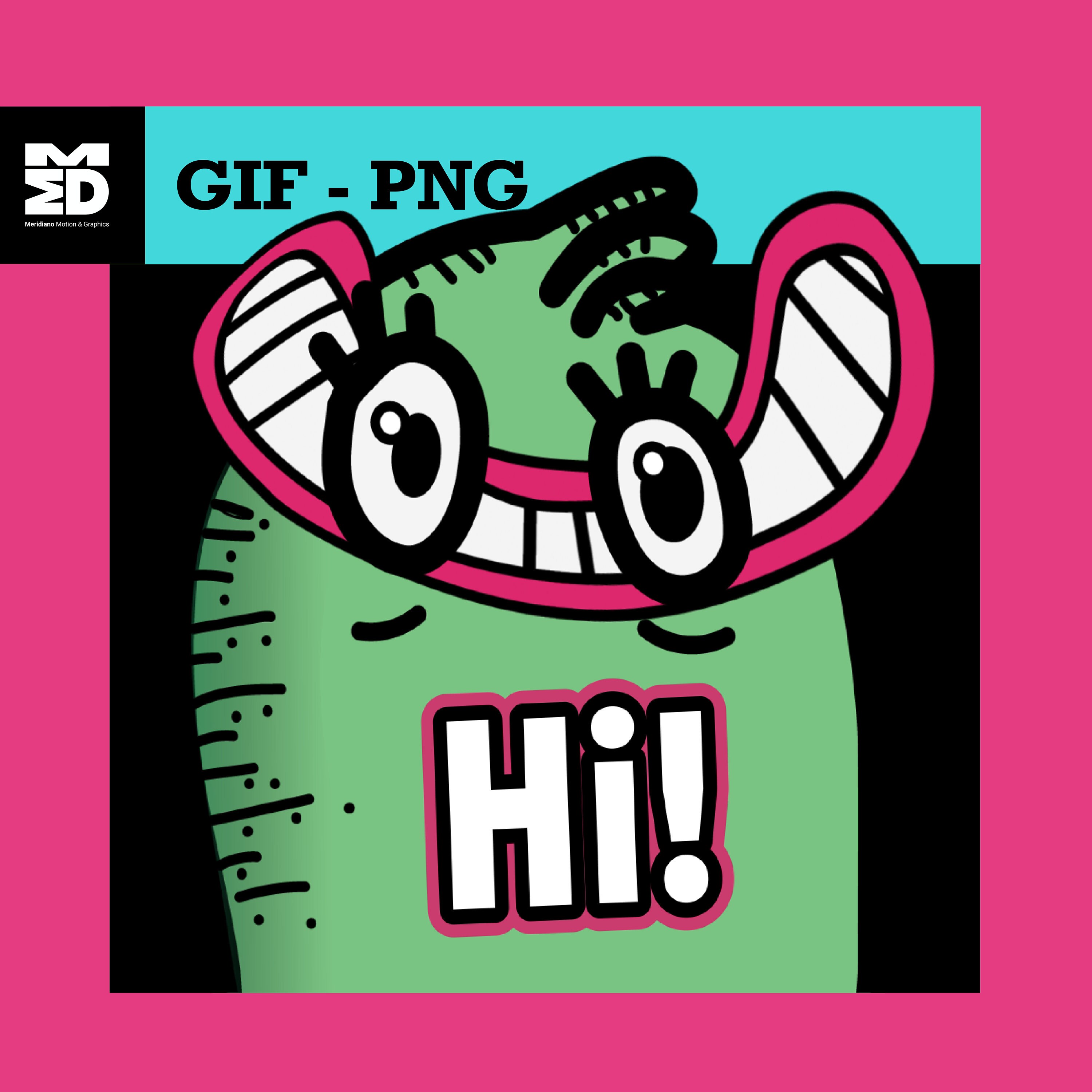 Super Cute Animated Character EMOTE, Funny Emotes, Hi Emote, Emote, Big ...