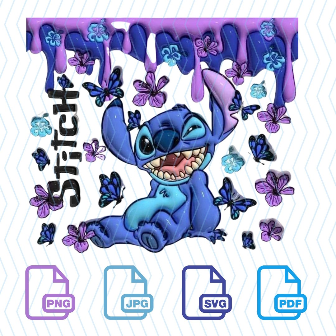Stitch Design Stitch Digital Download Funny Stitch SVG PDF PNG Digital ...