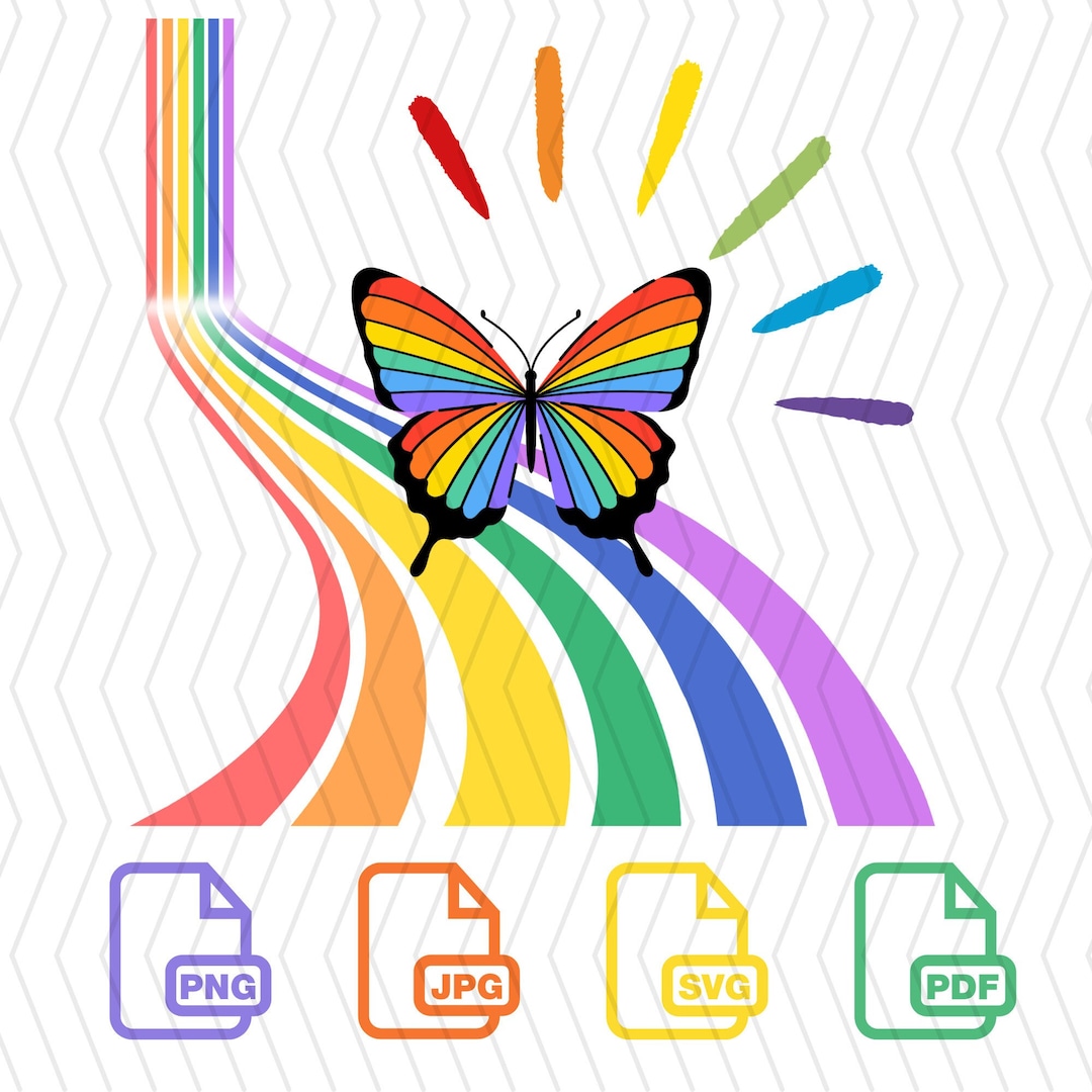 LGBT Digital Download LGBTQIA Design Gay Design PNG Digital Cut File ...