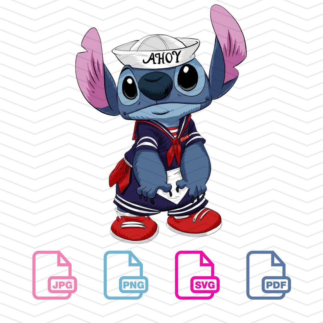 Stitch Design Stitch Digital Download Ahoy Stitch Design SVG PDF PNG ...