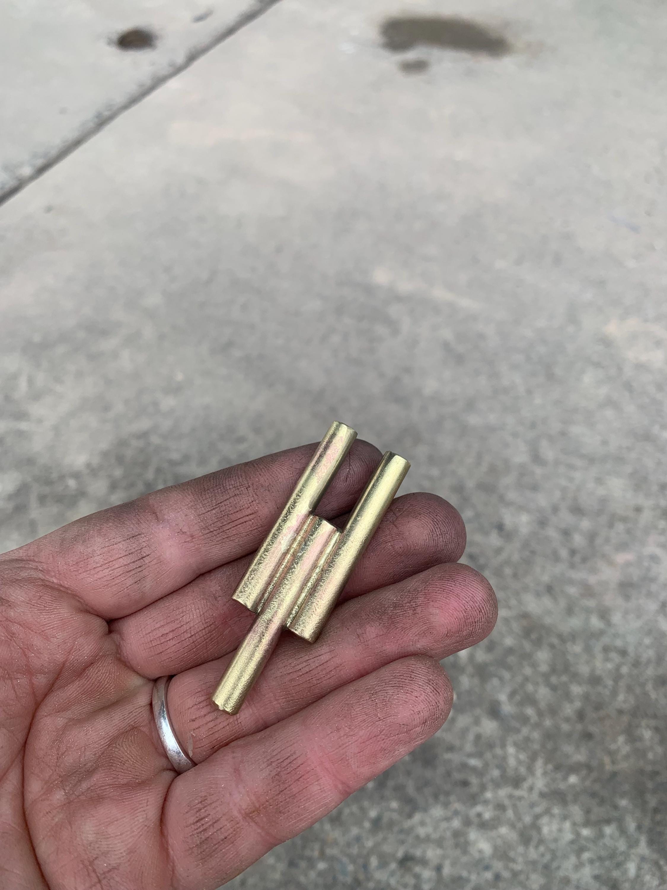 DIY Glass Display Forks, Set of 2, 100% Brass , Fused Glass Display ...