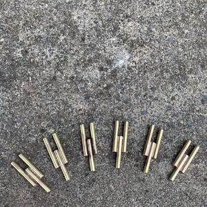 DIY Glass Display Forks, Set of 2, 100% Brass , Fused Glass Display ...