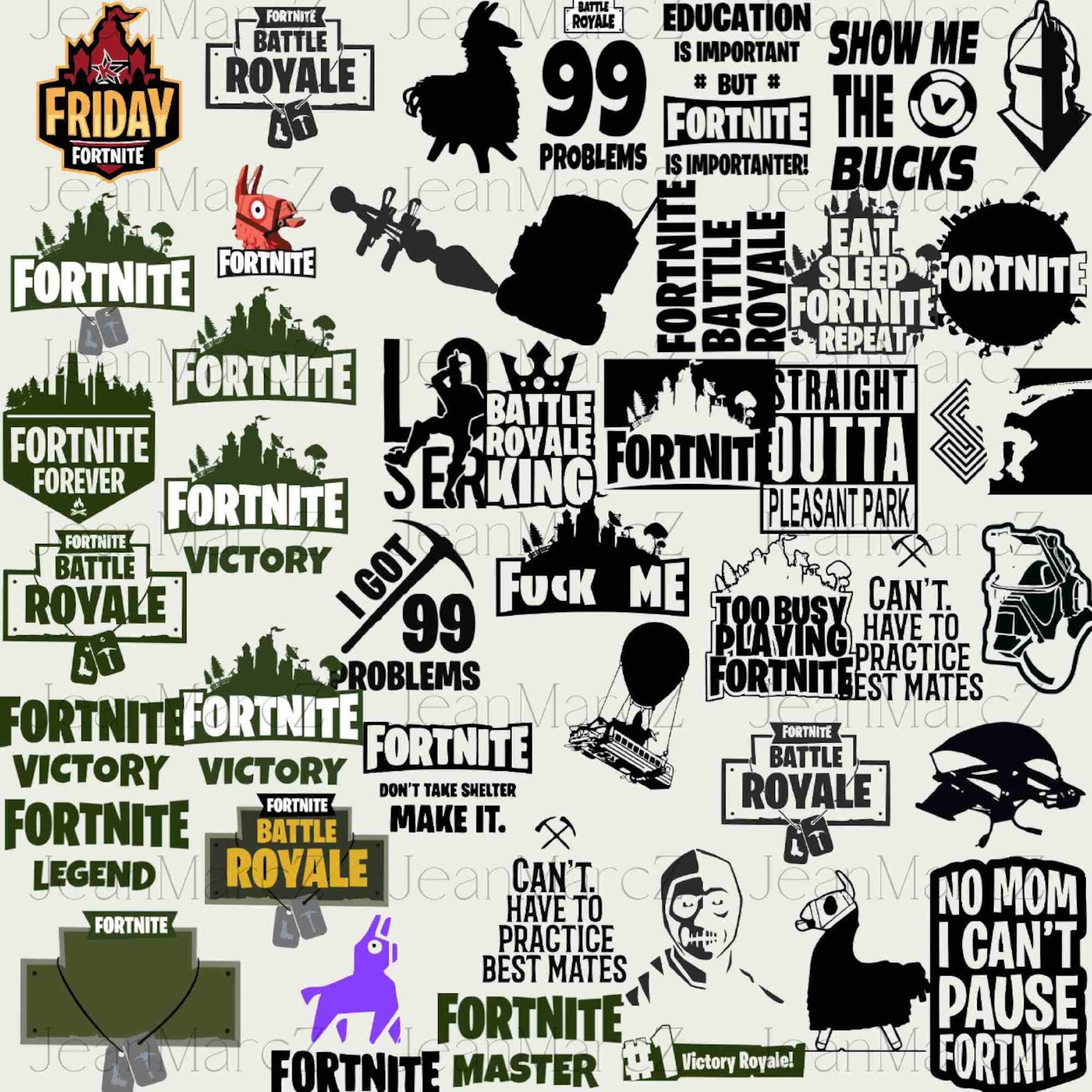 Fort Mega Game SVG, AD: F-nite Clipart Svg, F-nite Lama, F-nite Game ...