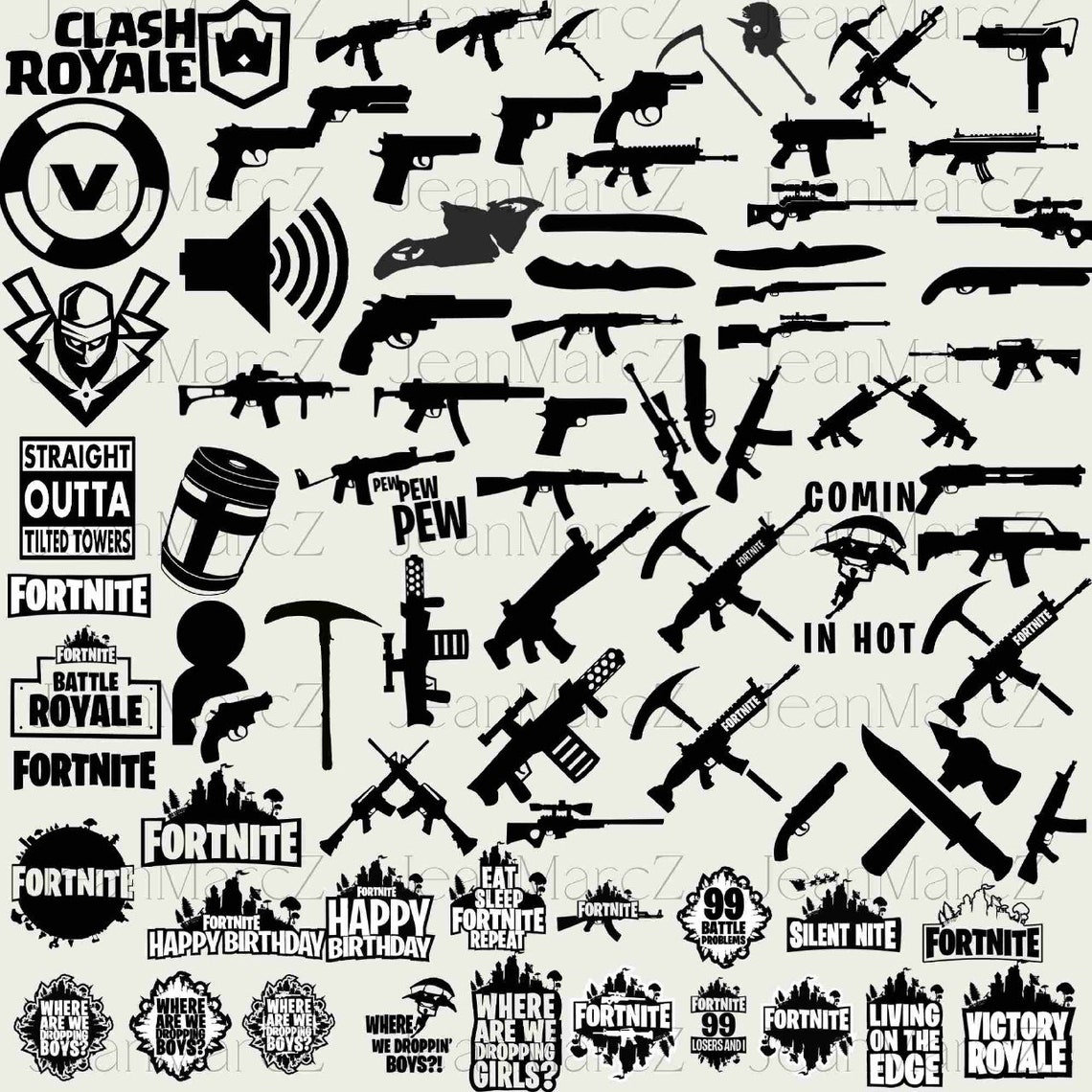 Fort Mega Game SVG, AD: F-nite Clipart Svg, F-nite Lama, F-nite Game ...