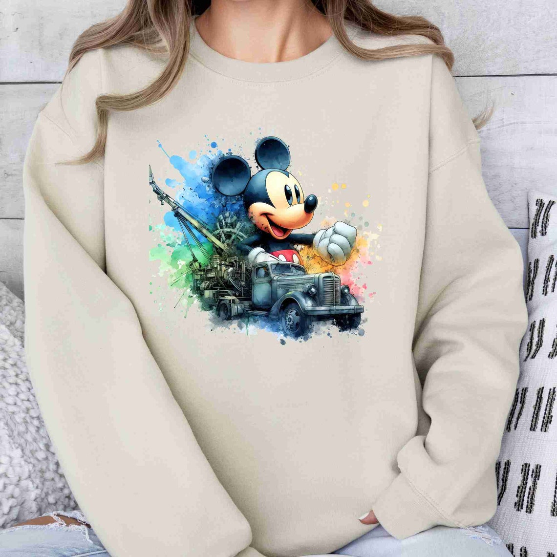 Mickey Mouse Splash and Watercolor Digital, Cute Mickey Friends Clipart ...