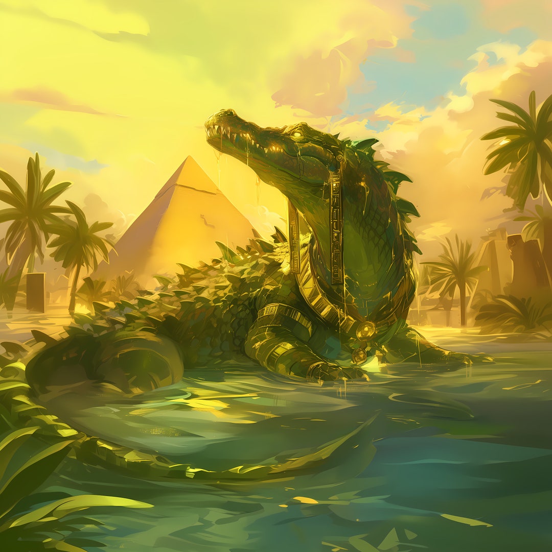 Demon Crocodile High Resolution Digital Wallpaper - Wallpaper ...