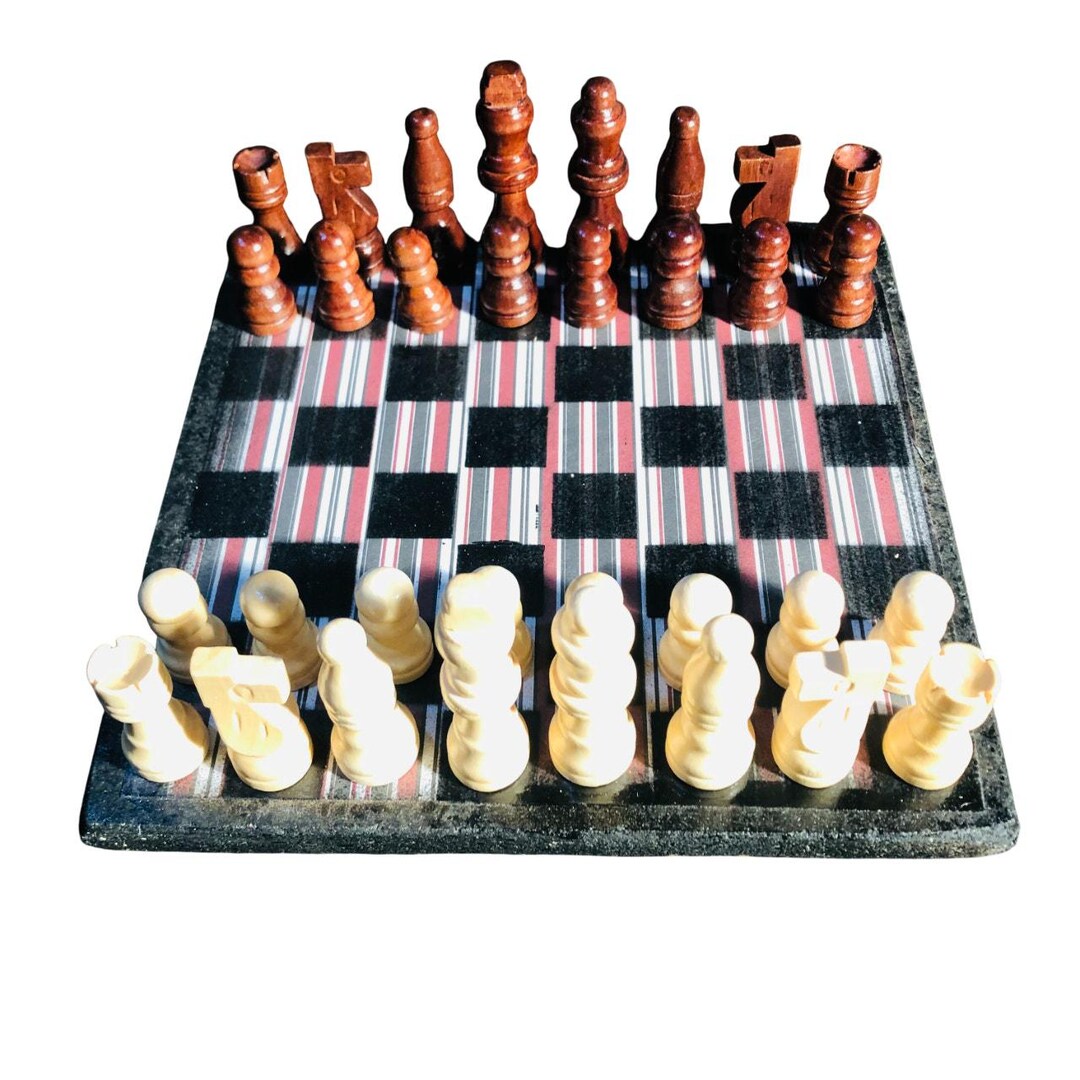 Scrapbook Chess Set - Classic Stripes - Etsy