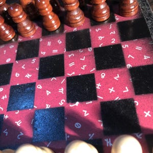 Scrapbook Chess Set - Teachers Red - Etsy