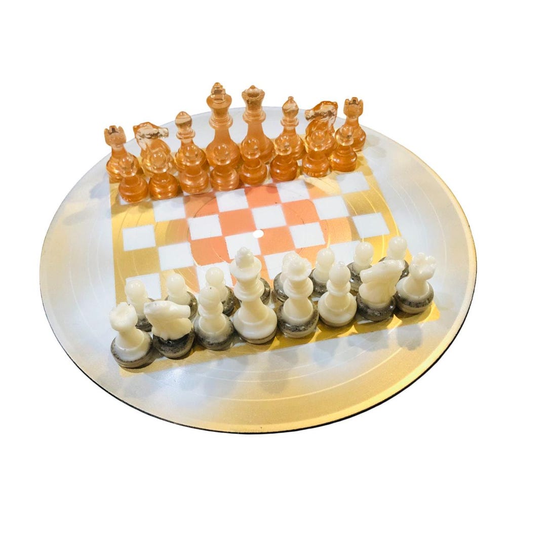 Vinyl Chess Set - Royal Gold (resin Pieces) - Etsy