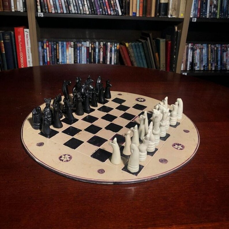 African Vintage Chess Set - Old Kenyan Chess Board - Etsy