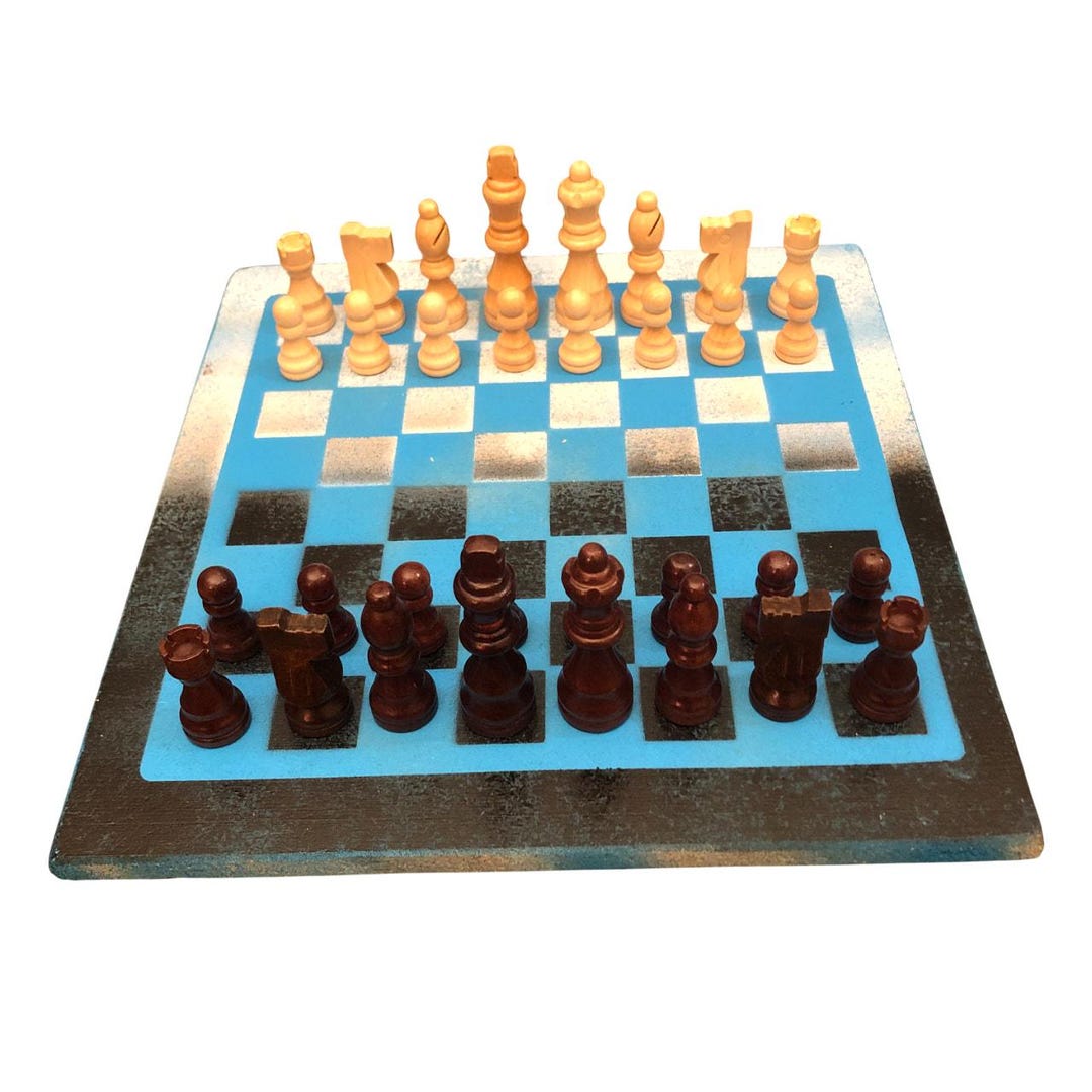 Chess Set Blue Shade Edition - Etsy