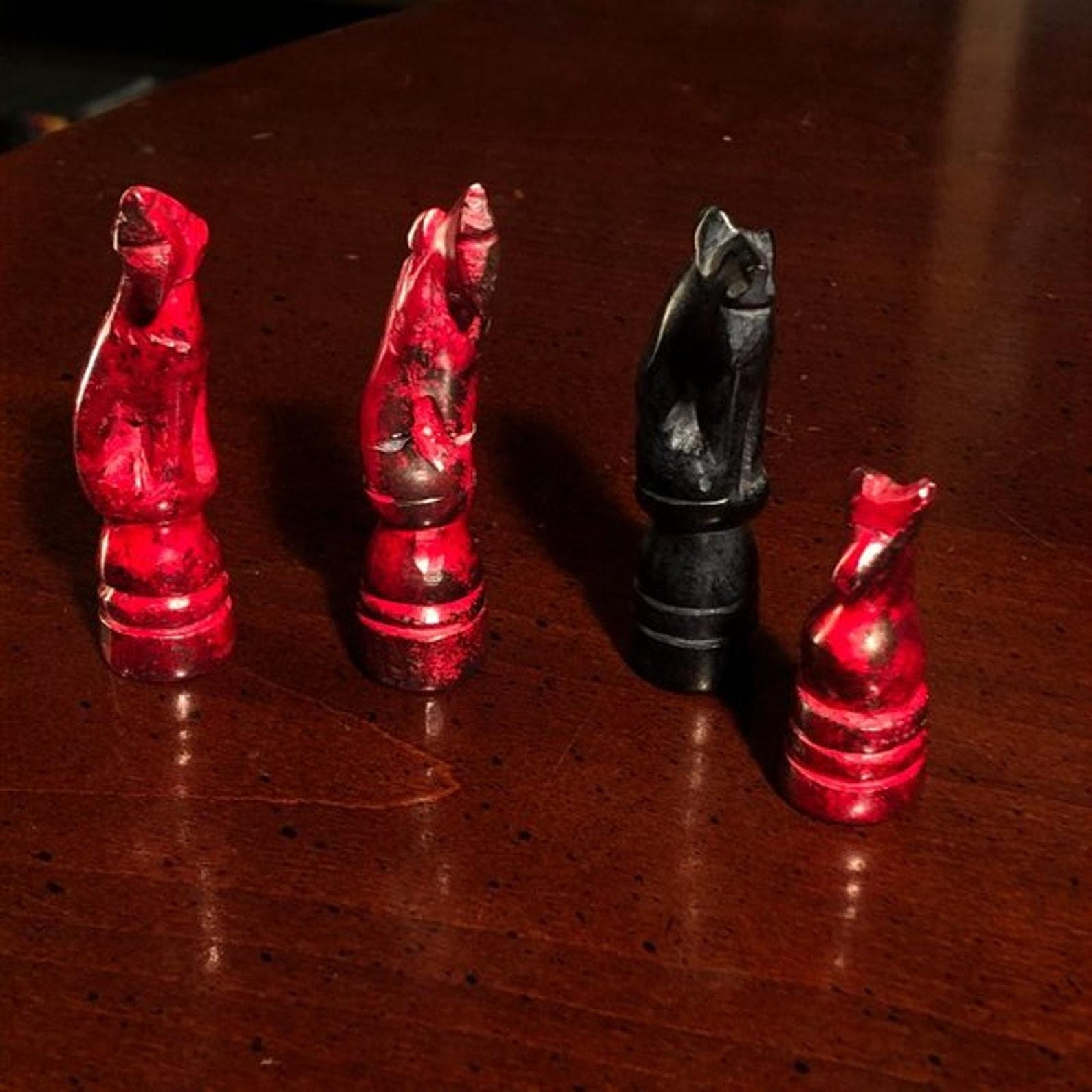 African Vintage Chess Set - Giraffe Chess Board - Etsy
