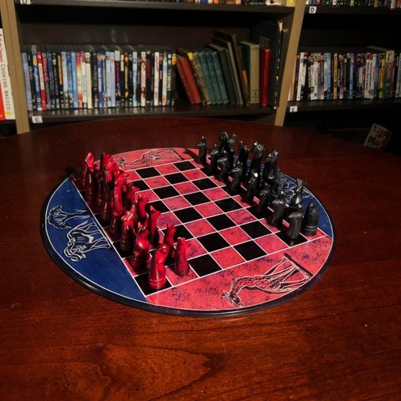 African Vintage Chess Set - Giraffe Chess Board - Etsy