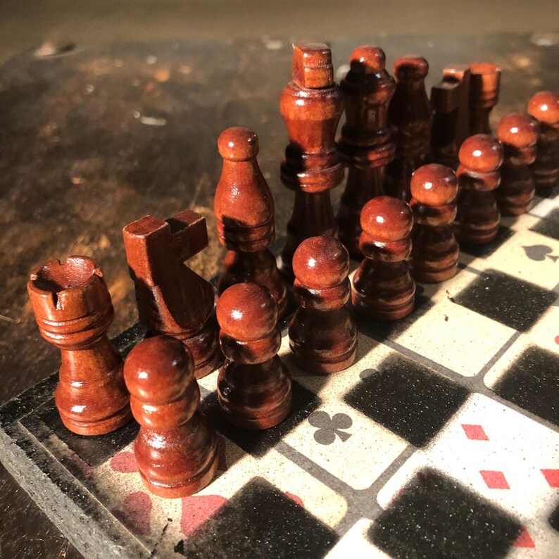Scrapbook Chess Set Playing Cards - Etsy