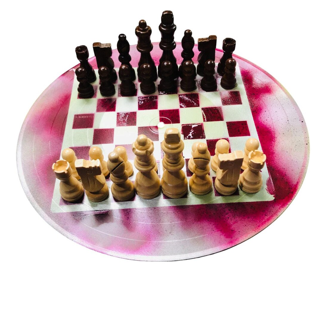 Vinyl Chess Set - Violet Mix - Etsy