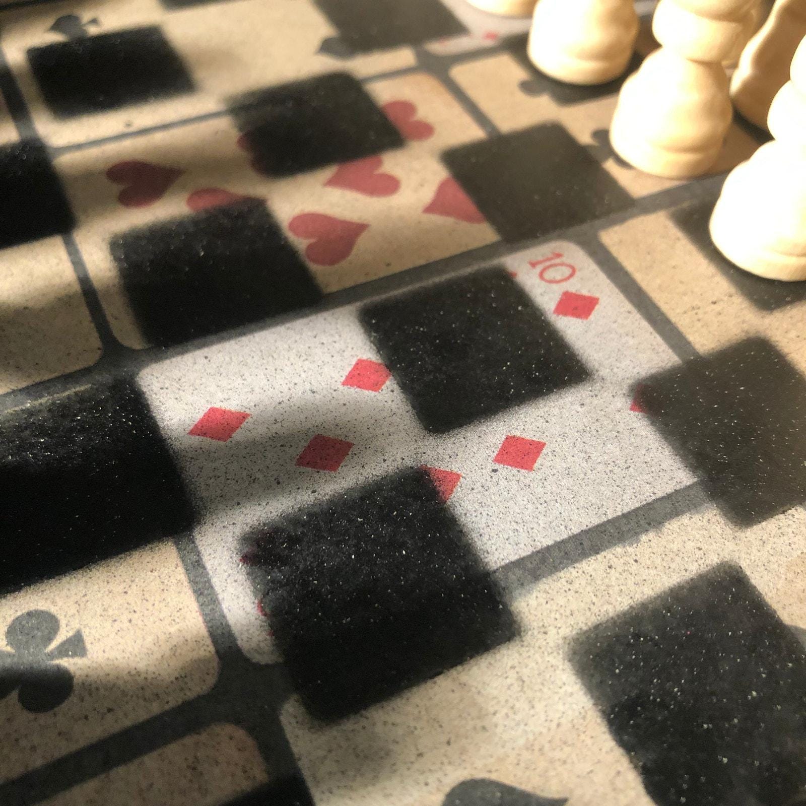 Scrapbook Chess Set - Playing Cards - Etsy