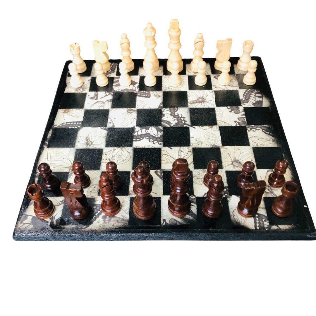 Scrapbook Chess Set - Butterfly Edition - Etsy