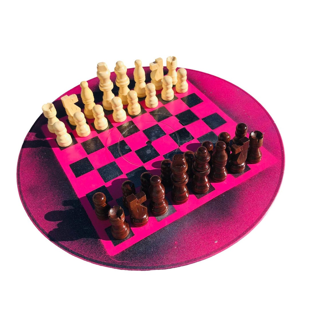 Vinyl Chess Set Hot Pink - Etsy