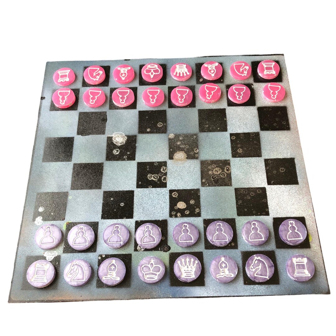 Chess Set Golden Miami - Etsy