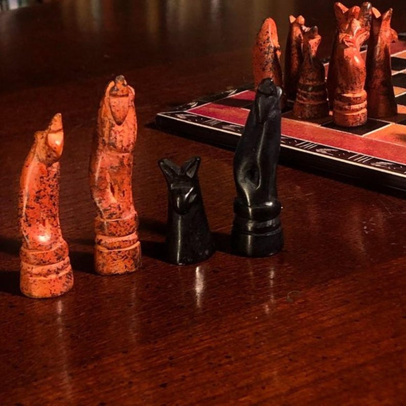 African Vintage Chess Set Fancy Kenyan Chess Board - Etsy