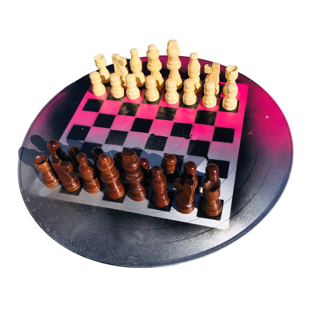 Vinyl Chess Set Pink Chrome - Etsy