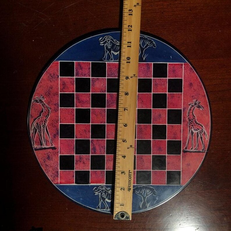 African Vintage Chess Set - Giraffe Chess Board - Etsy