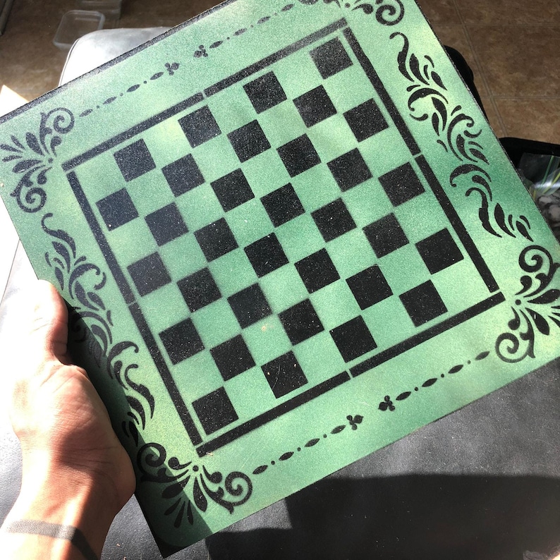 Chess Set Emerald Green Royal - Etsy
