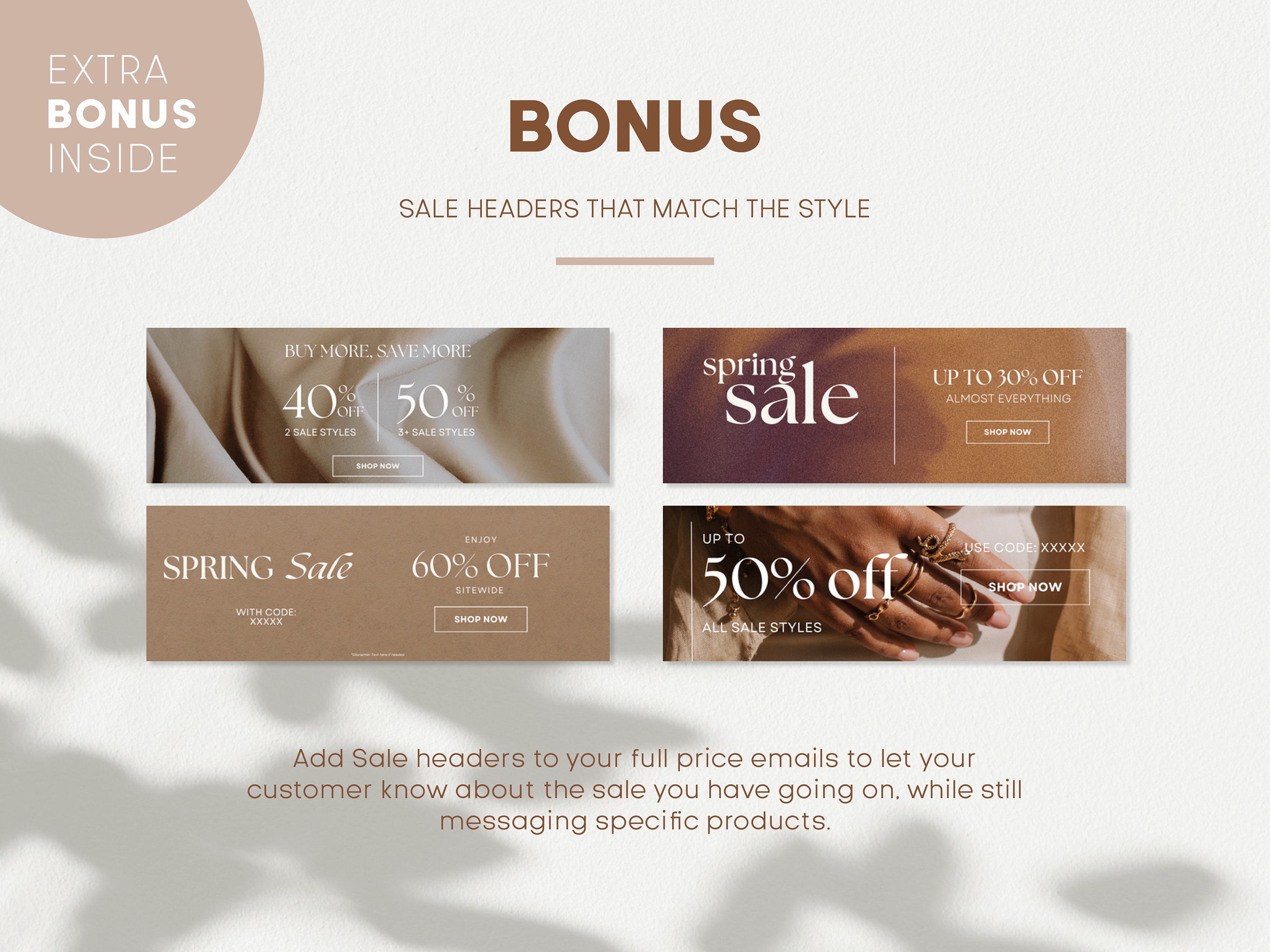 Editable SALE Email Templates | Email Marketing | Product Marketing ...