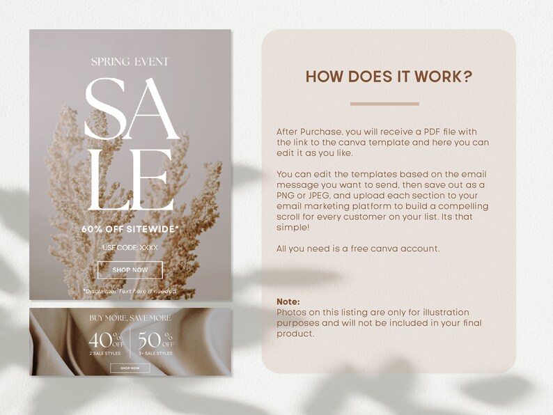 Editable SALE Email Templates | Email Marketing | Product Marketing ...