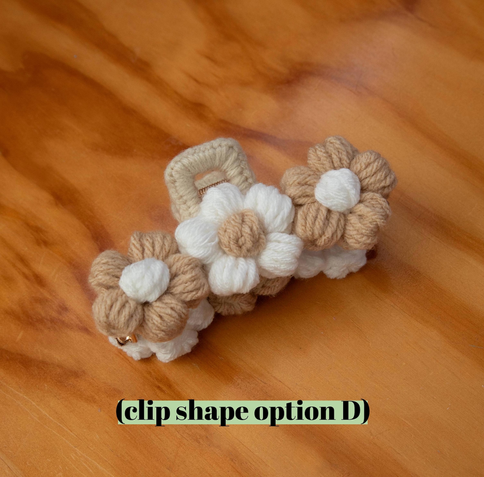 Crochet Claw Clip | Flower Handmade Hair Clip Gift for Her Claw Clip ...