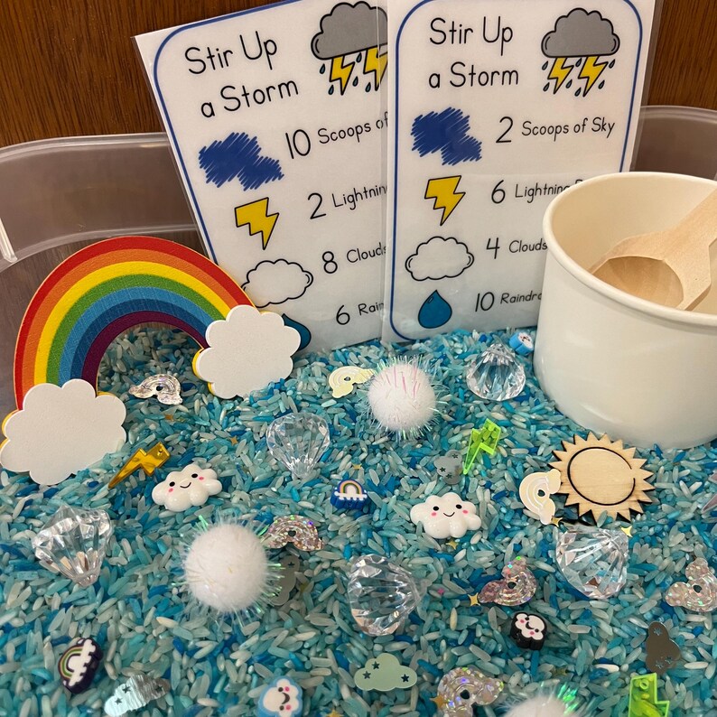 Custom Rice Sensory Bin - Etsy