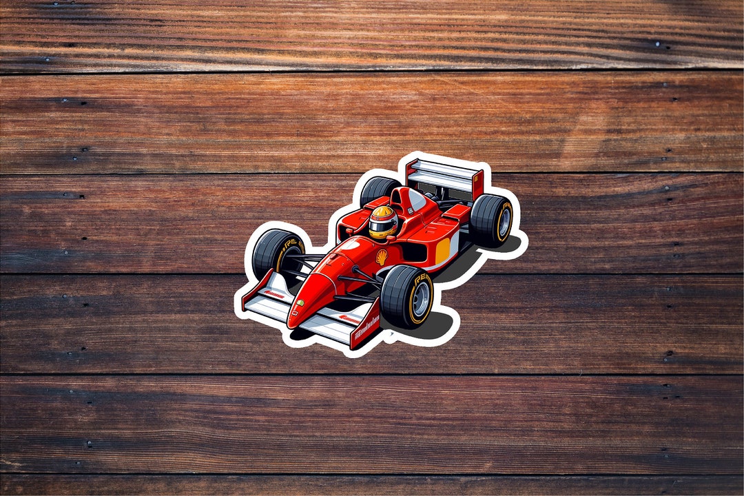Classic Michael Schumacher Ferrari F1 Racecar Themed Sticker - Etsy