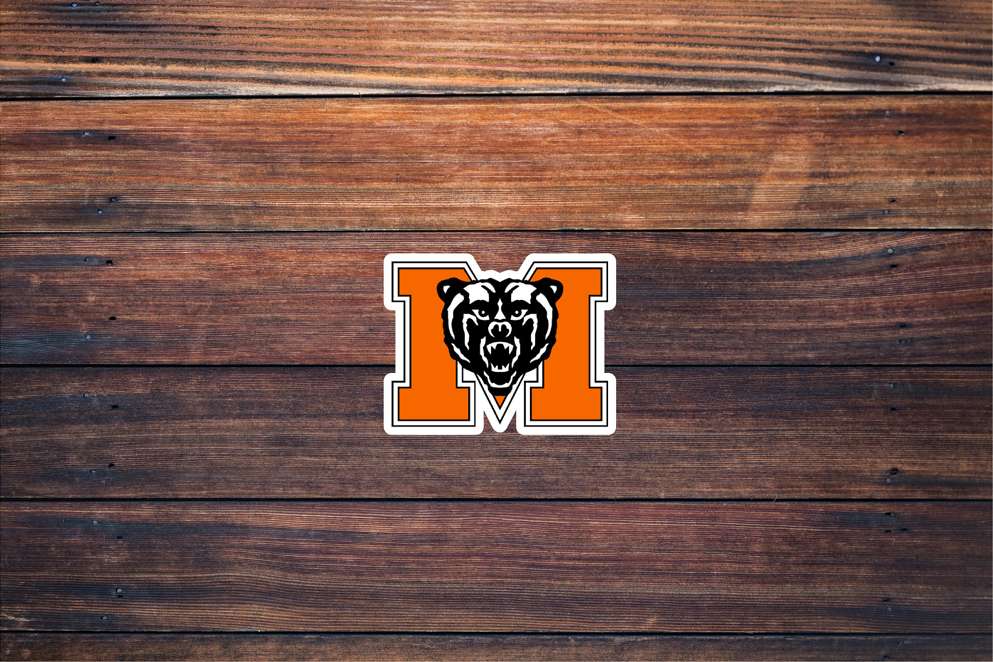Mercer University M With Bear Sticker - Etsy