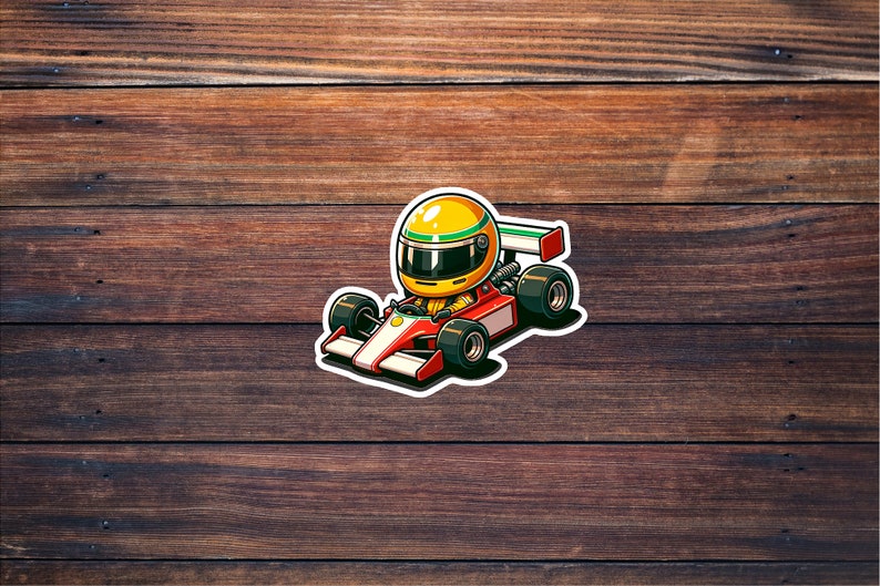 Ayrton Senna F1 Racer Mclaren Themed Sticker - Etsy