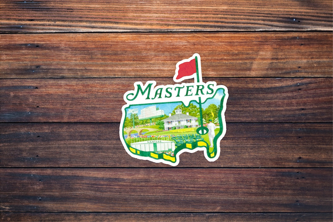 Augusta Mural Masters Golf Sticker - Etsy