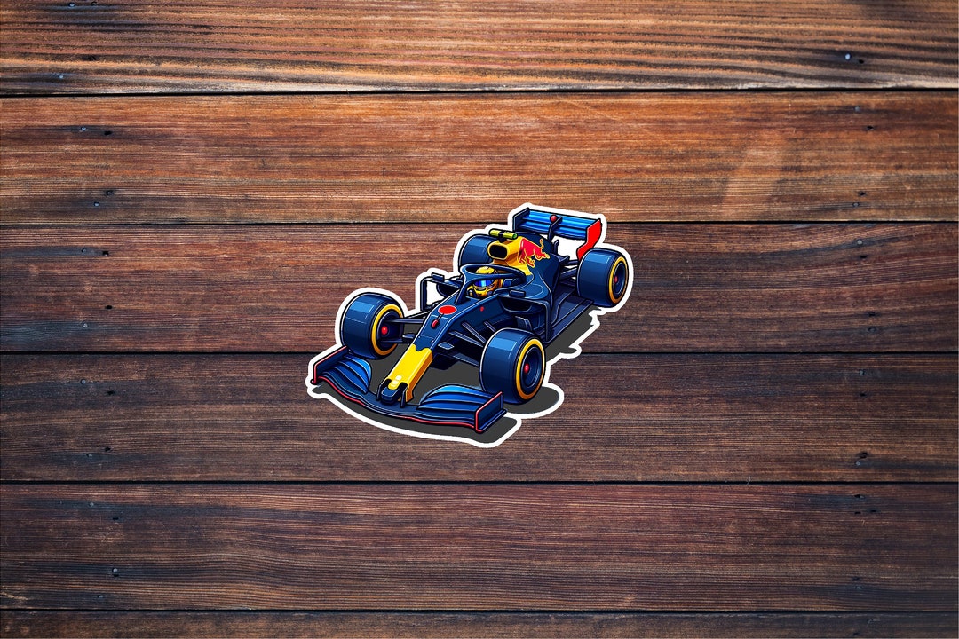 Red Bull F1 Themed Racecar Themed Sticker - Etsy