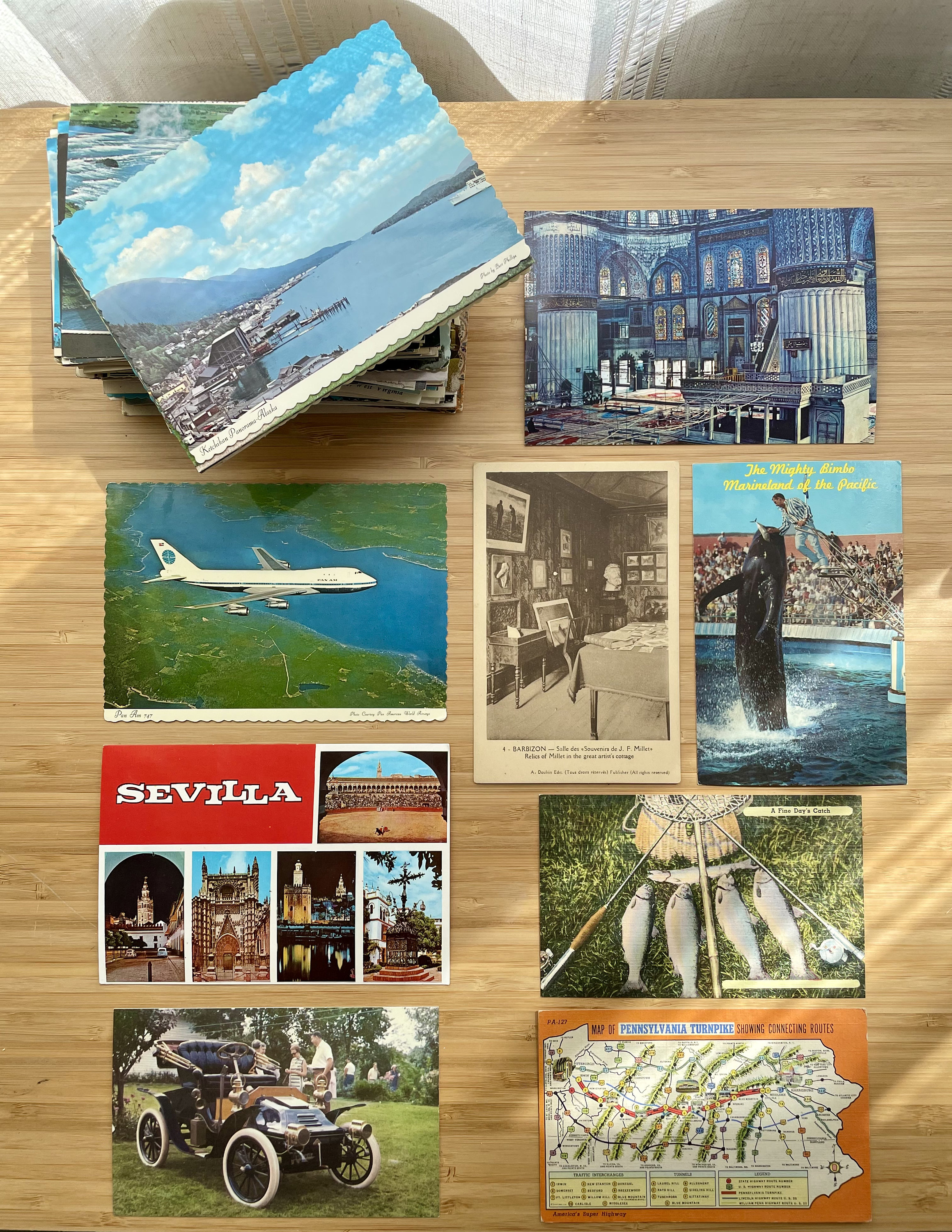 Old Postcards Unused Random Assortment of Vintage Post Cards From USA ...