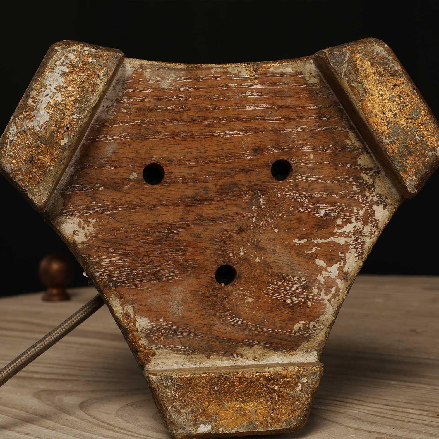 1700s Spanish Giltwood Candlestick Table Lamp,antique Lighting - Etsy