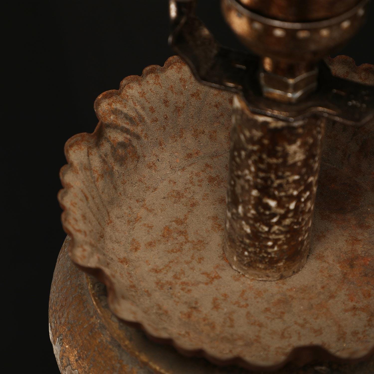 1700s Spanish Giltwood Candlestick Table Lamp,antique Lighting - Etsy