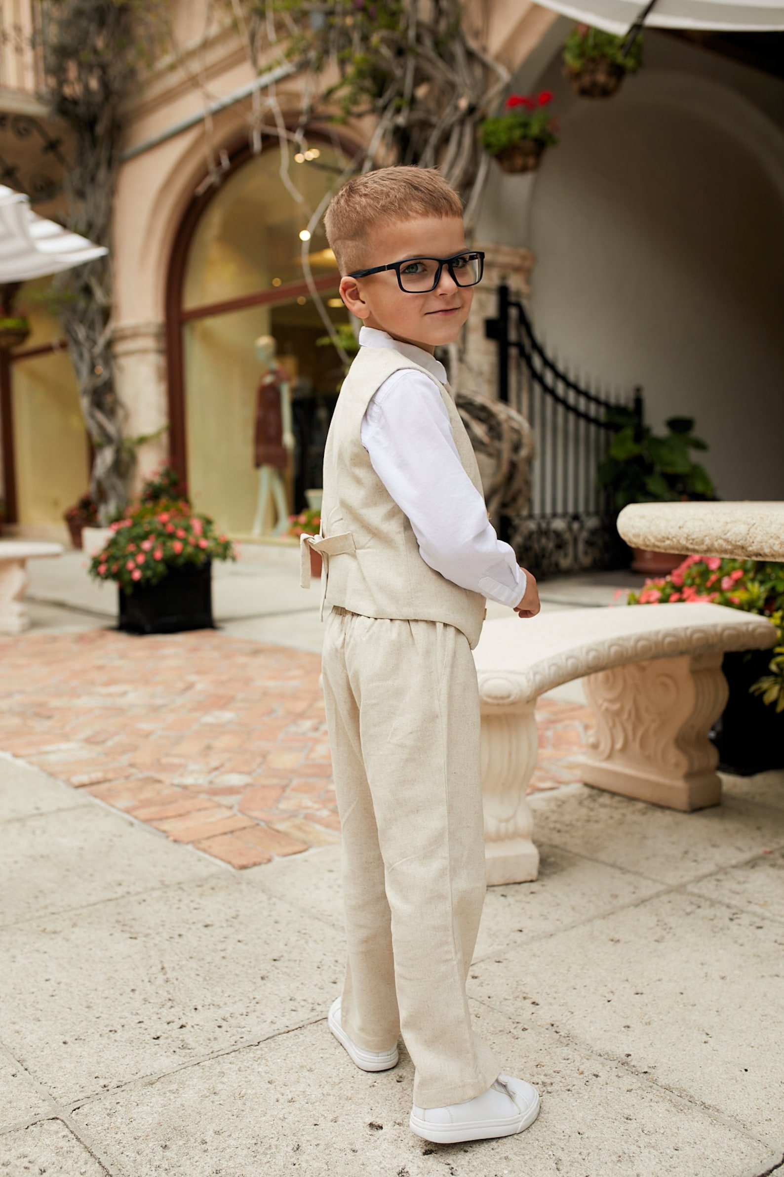 Toddler Linen Suit