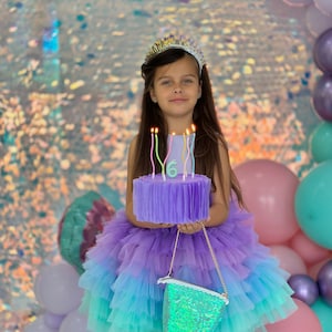 Mermaid Girl Dress for Under the Sea Party, Perfect for Photoshoots and ...