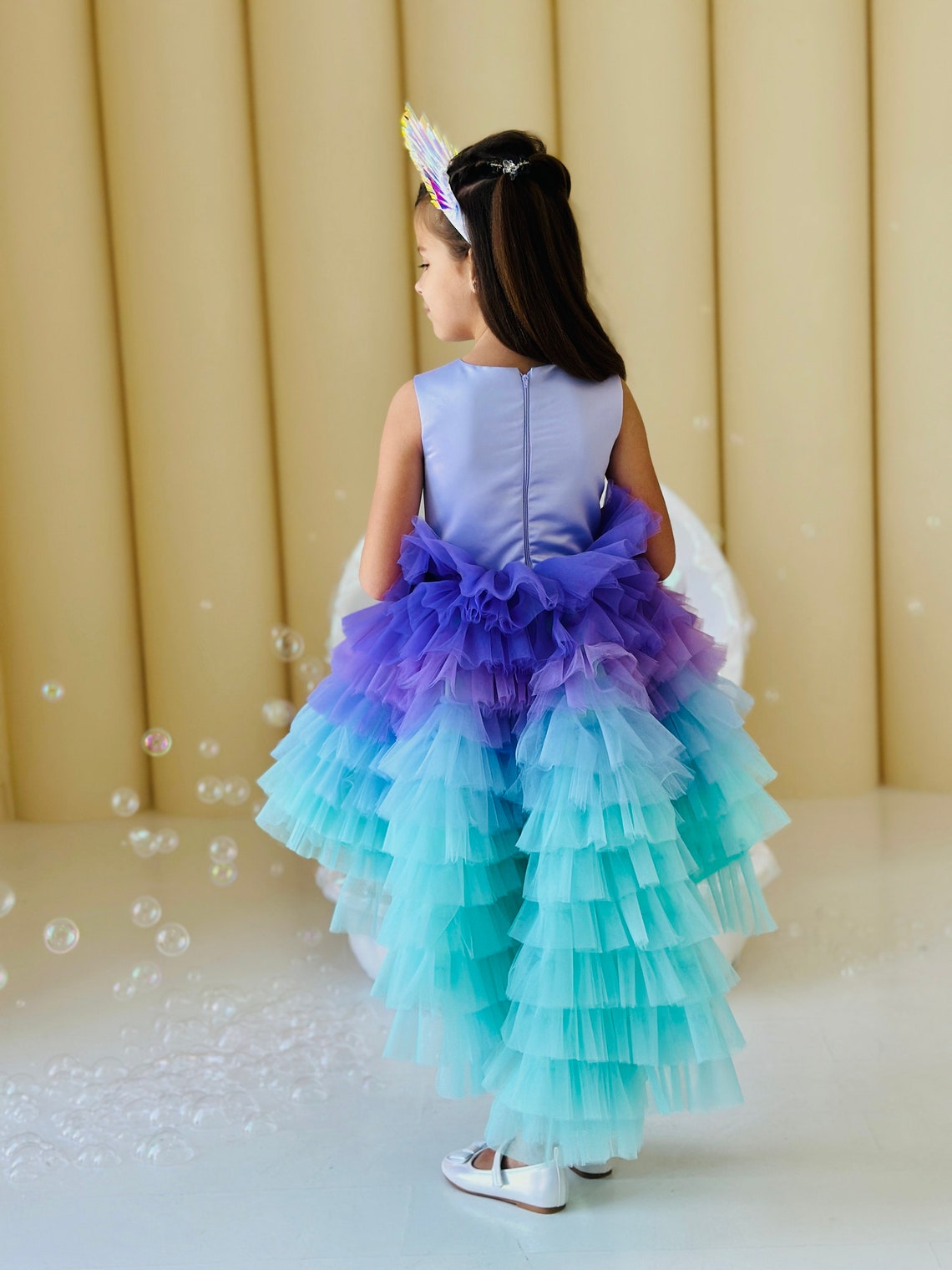 Mermaid Girl Dress for Under the Sea Party, Perfect for Photoshoots and ...