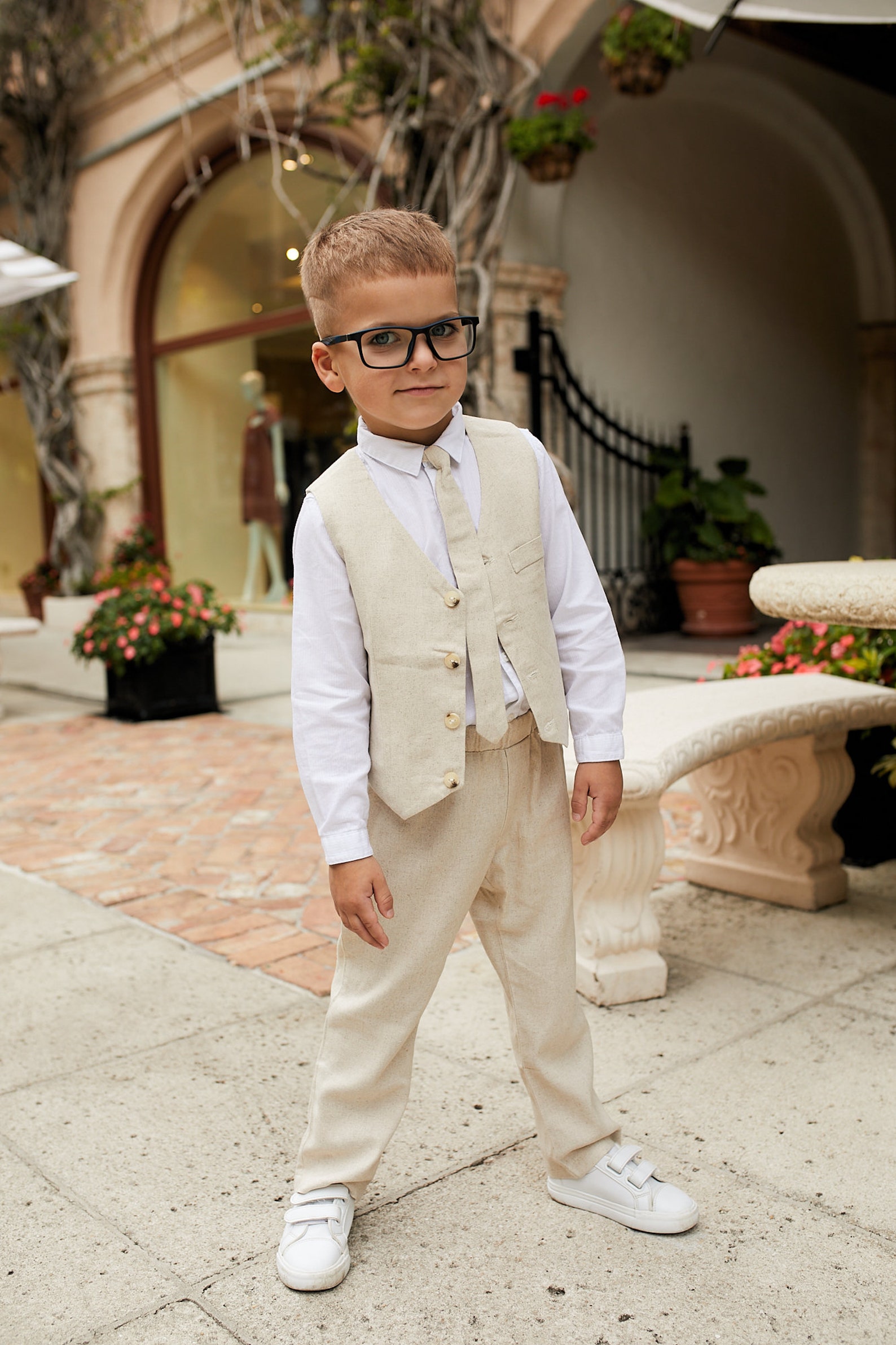 Toddler Linen Suit