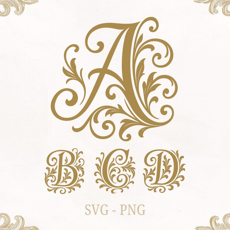 Fancy Printed Letter - Etsy